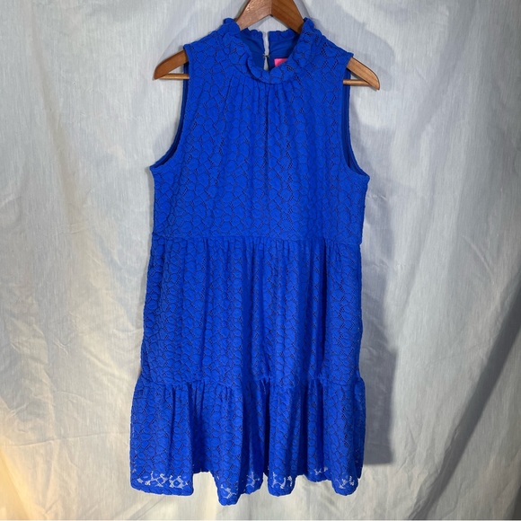 Lilly Pulitzer | Dresses | Lilly Pulitzer Chic Vibrant Royal Blue Lace ...